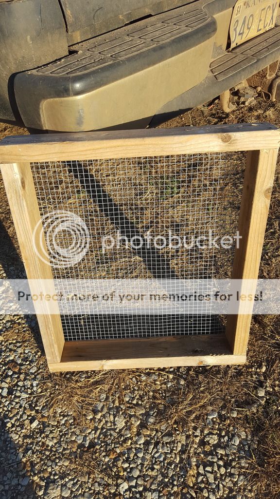 home made gravity feeder/corn screen | Archery Talk Forum