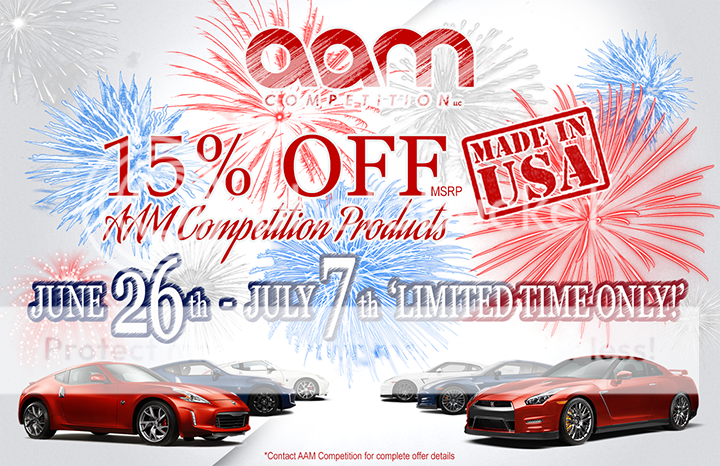 AAM Competition Independence Day 15% Off Sale! | Nissan GT-R Forum